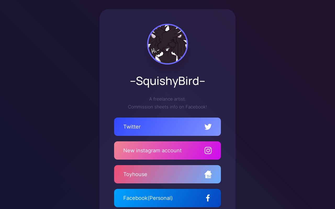SquishyBird's carrd.co